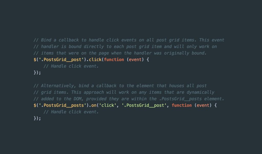 Delegate Jquery Event Handlers When Working With Dynamic Content Phil Kurth